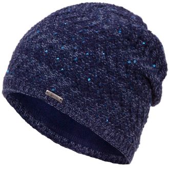 Faera Winterm&uuml;tze M&uuml;tze Damen Pailletten warm gef&uuml;ttert Winterm&uuml;tze M&auml;dchen Frauen Fleecefutter Winter Strickm&uuml;tze Beanie, Farbe:Marineblau