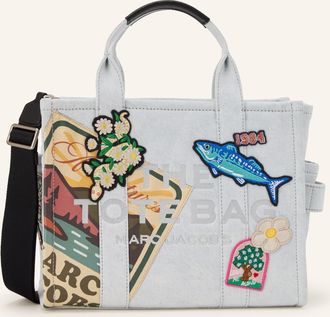 Marc Jacobs Shopper The Medium Tote Denim Patches weiss