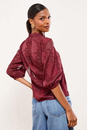 Lipsy Langarmbluse Lipsy Oberteil mit 3/4-&Auml;rmeln, Regular (1-tlg)