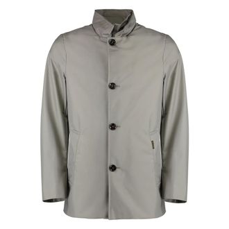 Moorer Homme, Vestes, Gris, Taille: M Veste en Techno Fabric Imperm&eacute;able avec Poches