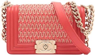 Chanel Sac bandouli&egrave;re &agrave; cha&icirc;ne Pre-owned - Femme - Pre-owned - Rouge - Taille: ONE Size