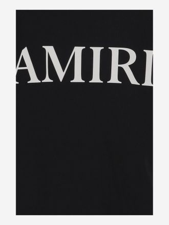Amiri Boys Cotton T-Shirt With Logo Black T-Shirts And Polos