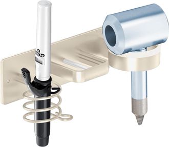 Generic Haartrockner und B&uuml;geleisen Halterung | Wandmontierter Aufbewahrungsorganizer F&uuml;r Haarwerkzeuge - Lockenstab-Aufh&auml;nger - F&uuml;r Badezimmer Toiletten Schr