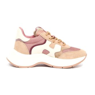 Hogan Glitter Wave Sneakers in Pink/Beige/Ivory - - Shoes - Damen - Rosa - 35 EU