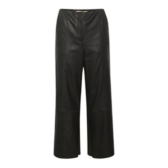 Soaked In Luxury Slolicia Lederhose - - Trousers - Damen - Schwarzk - S