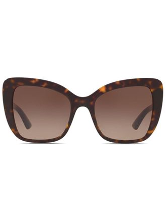 Dolce & Gabbana Eyewear lunettes de soleil DG4348 - Marron