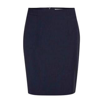 Inwear Marineblaue Bleistiftrock - - Skirts - Damen - Blau - 2XL
