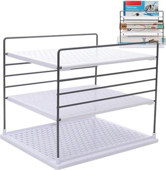 Generic K&uuml;chenregal | 3-Etagen Platzsparendes Aufbewahrungsregal | Gew&uuml;rzorganizer Schrankregale - F&uuml;r Badezimmer Wohnzimmer Schreibtisch Toilette Geschirr Gl