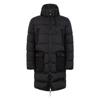 Herno Long Padded Jacket with Hood - Homme - Manteaux - Noir - Taille: L