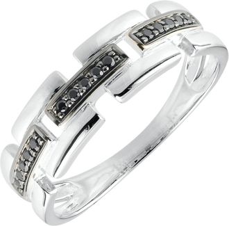 Edenly Ring Dämmerschein - Geheimer Weg - Weißgold - Kleines Modell 18 Karat