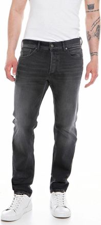 Replay Herren Jeans Willbi Regular-Fit Bio, Black 098 (Schwarz), 29W / 34L