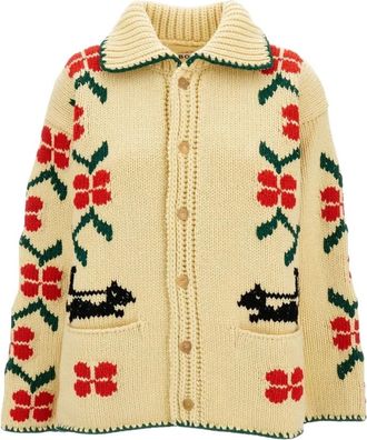 Bode Homme, Pulls, Multicolore, Taille: M Pirate Ship Cardigan