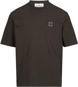 Stone Island Tee-shirt droit col rond en coton