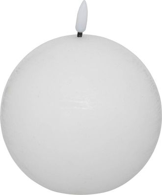 Atmosphera Atmosphera - LED-Kugelkerze Molia - Wei&szlig;