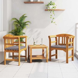 vidaXL vidaXL Banc rose Naturel 68,5 x 46 x 82,5 cm Bois dAcacia Massif