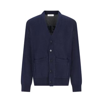 Givenchy V-Neck Cardigan - - Knitwear - Herren - Blau - M