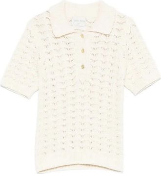 Forte_Forte Poloshirt - Wei&szlig;
