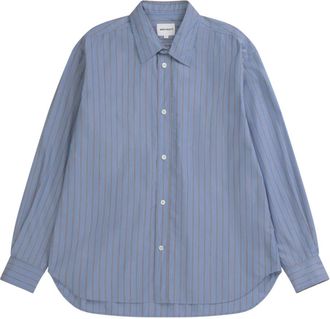 Norse Projects Homme, Chemises, Bleu, Taille: S Espevik Fine Oversize Shirt