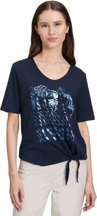 Betty Barclay Kurzarmshirt Damen Basic Shirt mit Schleifenknoten (1-tlg)