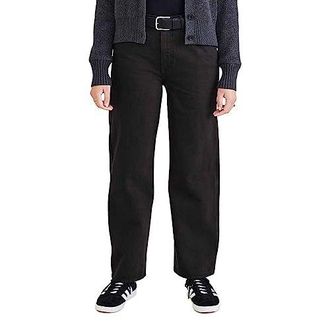Dockers High Waist Jean Cut Straight High Straight Black Garment Dye 26