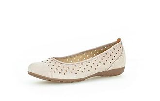 Gabor Shoes 4416916 Ballerines pour femme, Lin beige., 43 EU