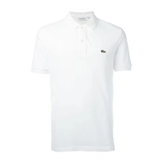 Lacoste Logo Patch Polo Shirt - - Tops - Herren - Wei&szlig; - S