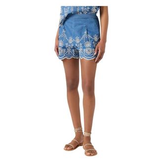 Saint Barth Femme, Shorts, Bleu, Taille: 36 FR Amani Shorts