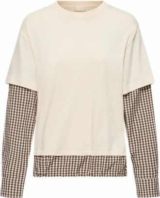 Moncler Femme, Sweatshirts et sweats &agrave; capuche, Blanc, Taille: 44 FR SweaT-shirt