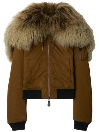 Burberry Gef&uuml;tterte Bomberjacke - Braun