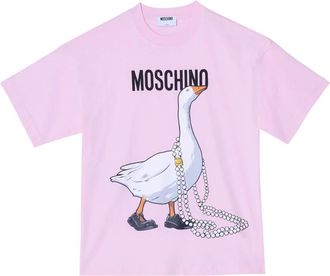 Moschino Femme, Tops, Rose, Taille: 42 FR T-shirt Oca