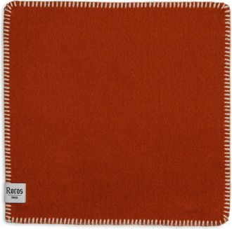 Roros Tweed Stemor Sitzunterlage - aus norwegischer Lammwolle - Design von Kristine Five Melvaer - Maße: 45 x 45 cm (26571 - Rust)