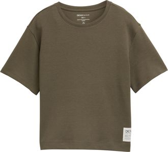 Tom Tailor Damen 1042274 Boxy Fit T-Shirt, 10669-Grape Leaf Green, M