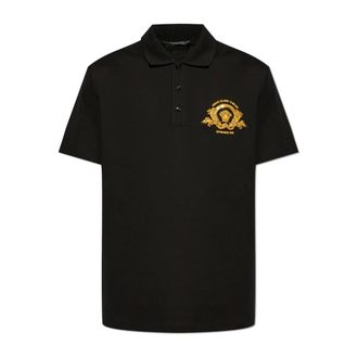 Versace Homme, Tops, Noir, Taille: XS Polo avec logo