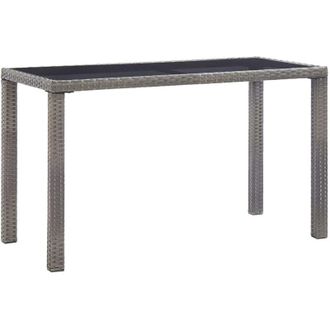 vidaXL vidaXL Gartentisch Anthrazit 123x60x74 cm Poly Rattan
