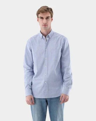 van Laack Oxfordhemd mit Streifen Comfort Fit