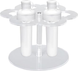 Generic Getr&auml;nke-Organizer, transparent, platzsparend, 6 L&ouml;cher, rutschfester Getr&auml;nkehalter, f&uuml;r Reisen, Zuhause, B&uuml;ro, Auto, Schreibtisch, K&uuml;che, Wasserflas