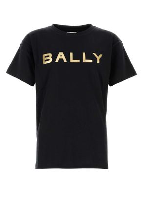 Bally Schwarzes Baumwoll-T-Shirt