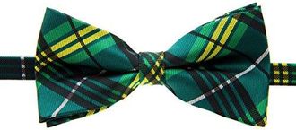 Retreez Noeud papillon pr&eacute;-nou&eacute; en microfibre tiss&eacute;e &agrave; carreaux classique &eacute;l&eacute;gant (12,7 cm), vert, taille unique