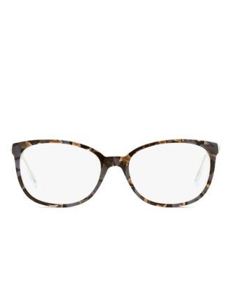 Jimmy Choo Eyewear lunettes de vue à monture papillon - Marron