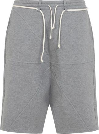 Mordecai Mordecai - Short de surv&ecirc;tement &agrave; coutures g&eacute;om&eacute;triques - Homme - Shorts - Gris - Taille: S