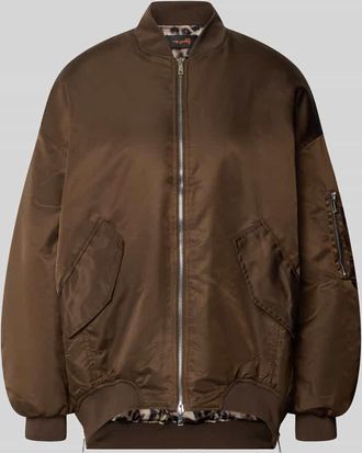 Miss Goodlife Oversized Bomberjacke mit Stehkragen