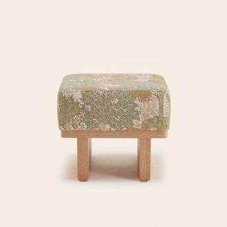 Madura Tabouret Anca Alisia naturel et vert - VERT