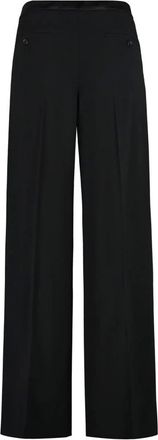 Aspesi Femme, Pantalons, Noir, Taille: 34 FR Pantalon Large en Laine M&eacute;lang&eacute;e