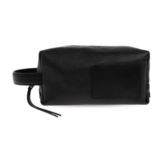 Jil Sander Kosmetiktasche aus Leder - - Bags - Herren - Schwarzk - ONE SIZE