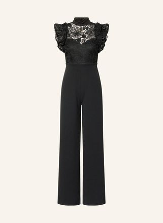 Lipsy Jumpsuit Mit Spitze schwarz