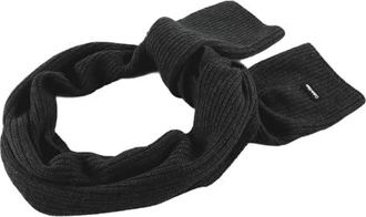 Calvin Klein &eacute;charpe Daddy Wool Knit Scarf Dark Gray gris fonc&eacute;