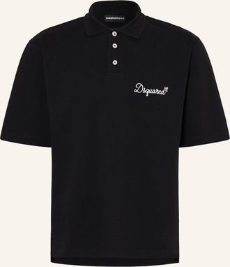 Dsquared2 Jersey-Poloshirt schwarz