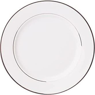 Ambition Dessertteller Aura Silver 19 cm Essteller Kuchenteller Fr&uuml;hst&uuml;ckteller Porzellan modern elegant