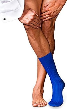 Falke No. 13 M So coton unies 1 paire, Chaussettes Homme, Bleu Royal Blue 6000, 39-40