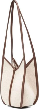 Hereu Femme, Sacs, Beige, Taille: ONE Size Calella Bucket Canvas Bag